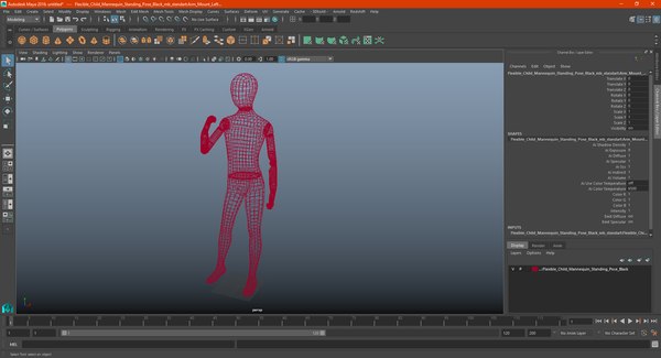 3D Flexible Child Mannequin Standing Pose model - TurboSquid 1852171