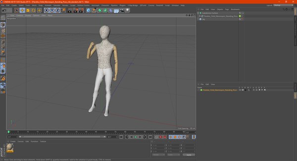 3D Flexible Child Mannequin Standing Pose model - TurboSquid 1852171