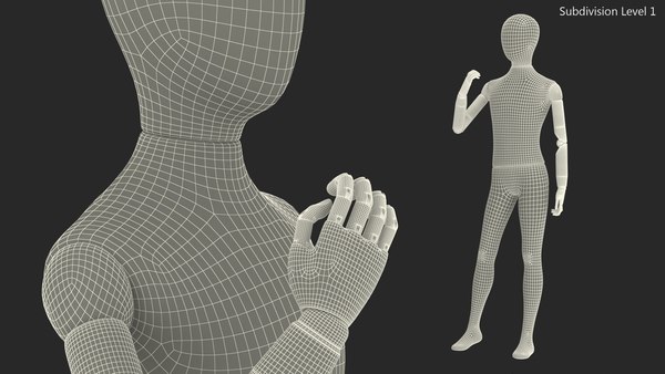 3D Flexible Child Mannequin Standing Pose model - TurboSquid 1852171