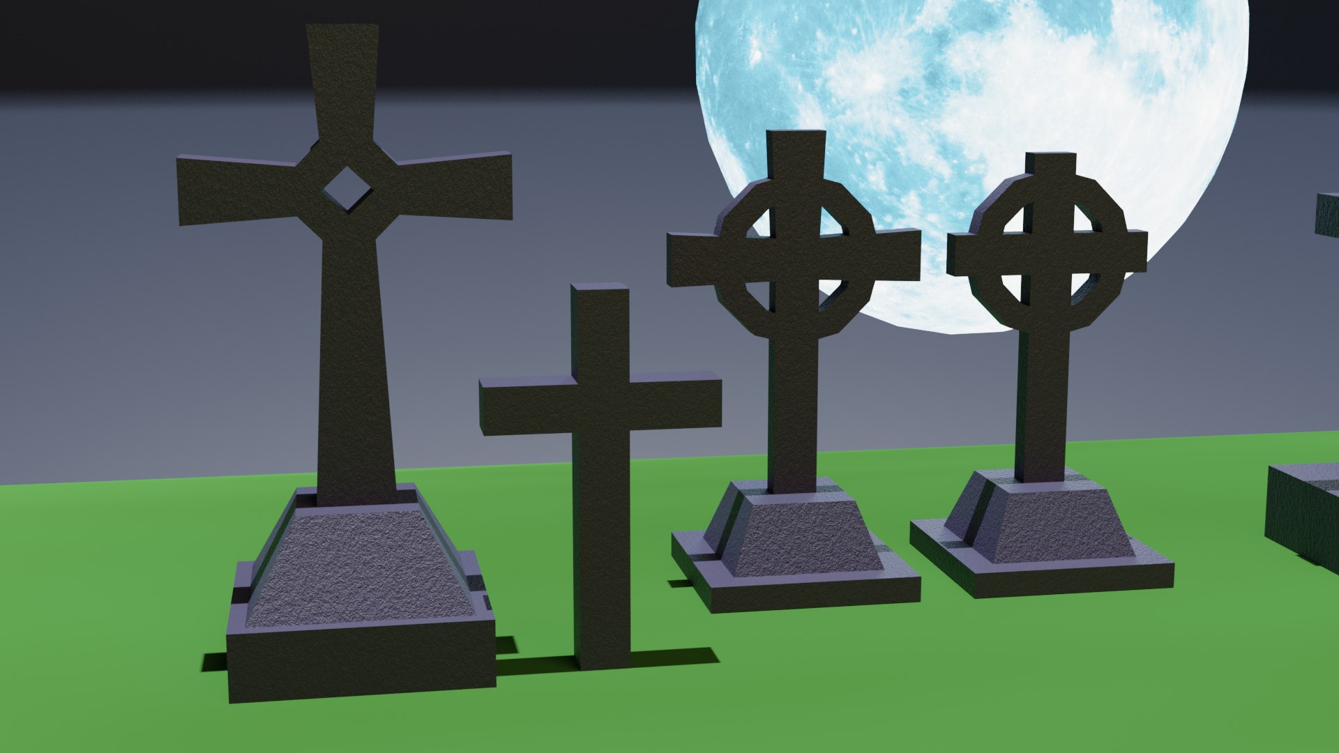 Gravestones Model - TurboSquid 2136512