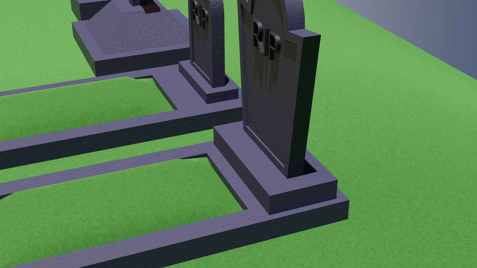 Gravestones Model - TurboSquid 2136512