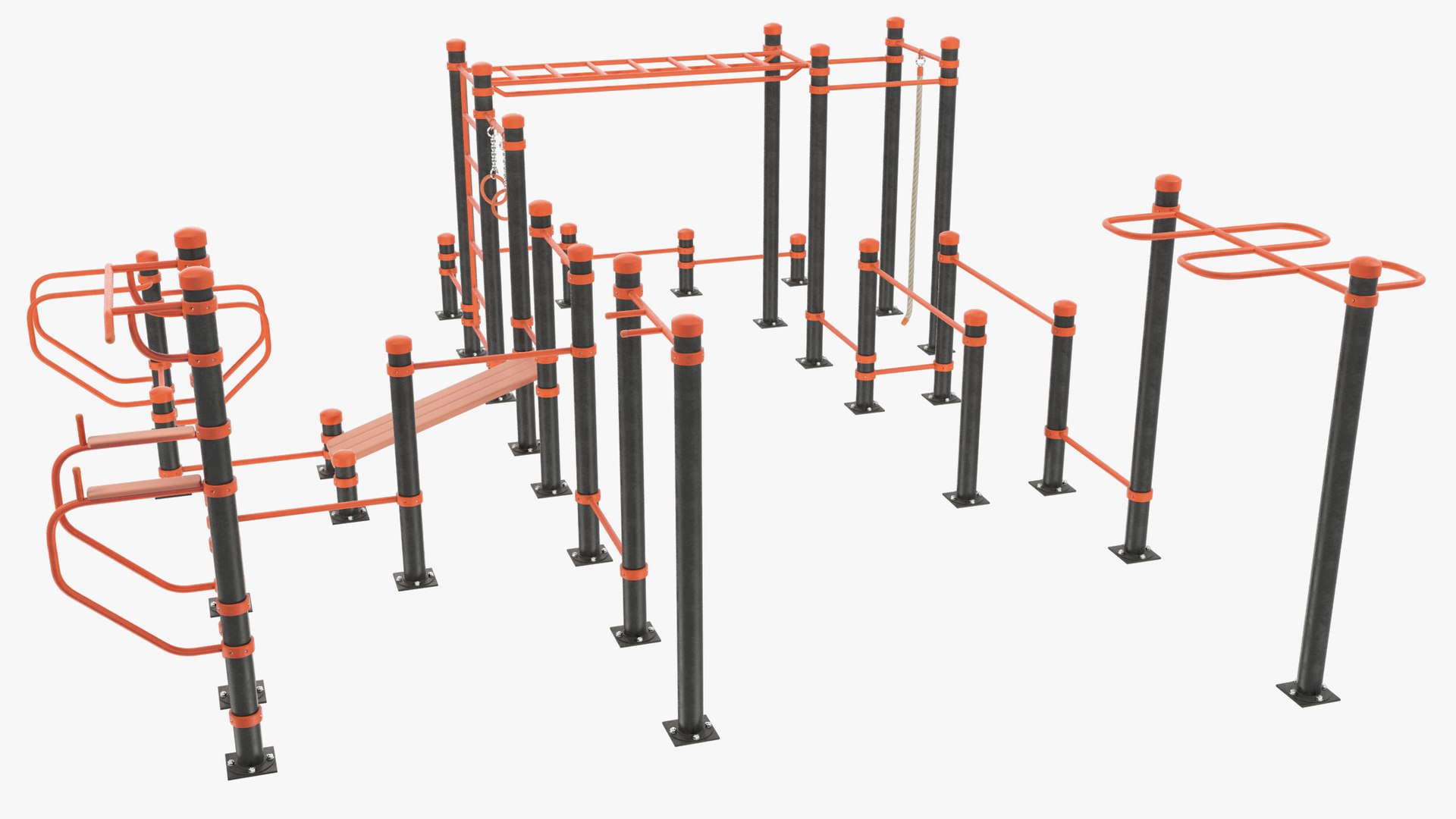 Street Workout Equipment V7 3D Model - TurboSquid 2088785
