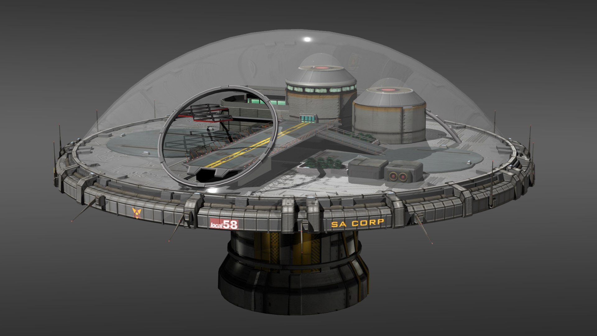 Dome District 3D - TurboSquid 1796321