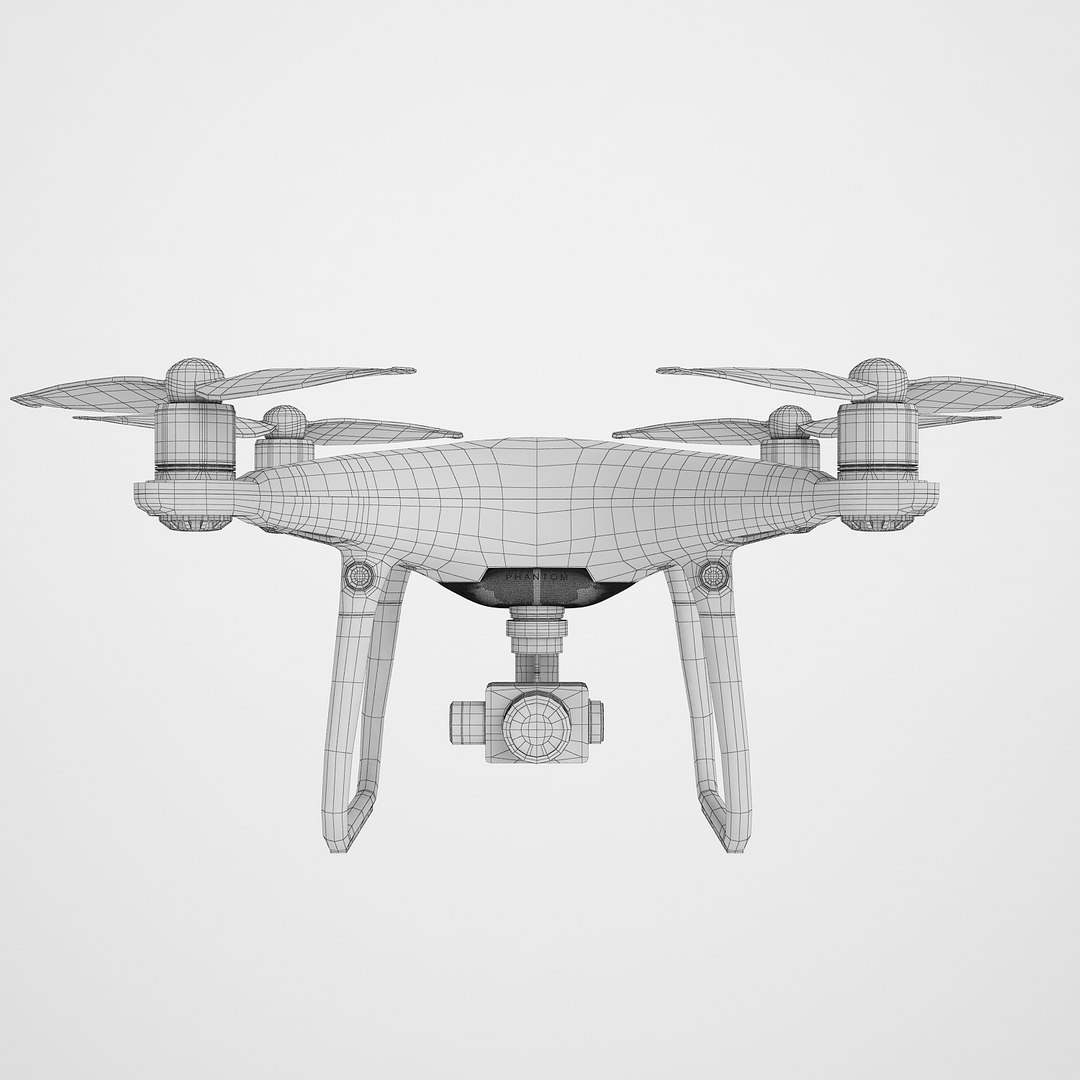 3D Dji Phantom 4 Model - TurboSquid 1353869