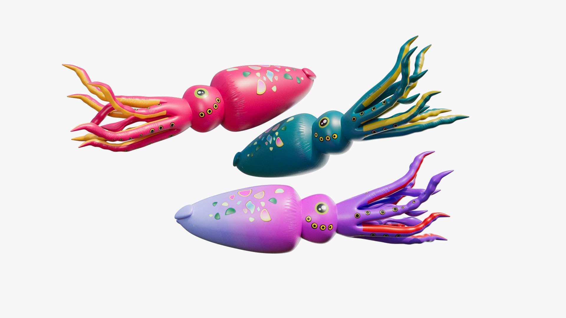 Squid Inflatable 3D - TurboSquid 2186198