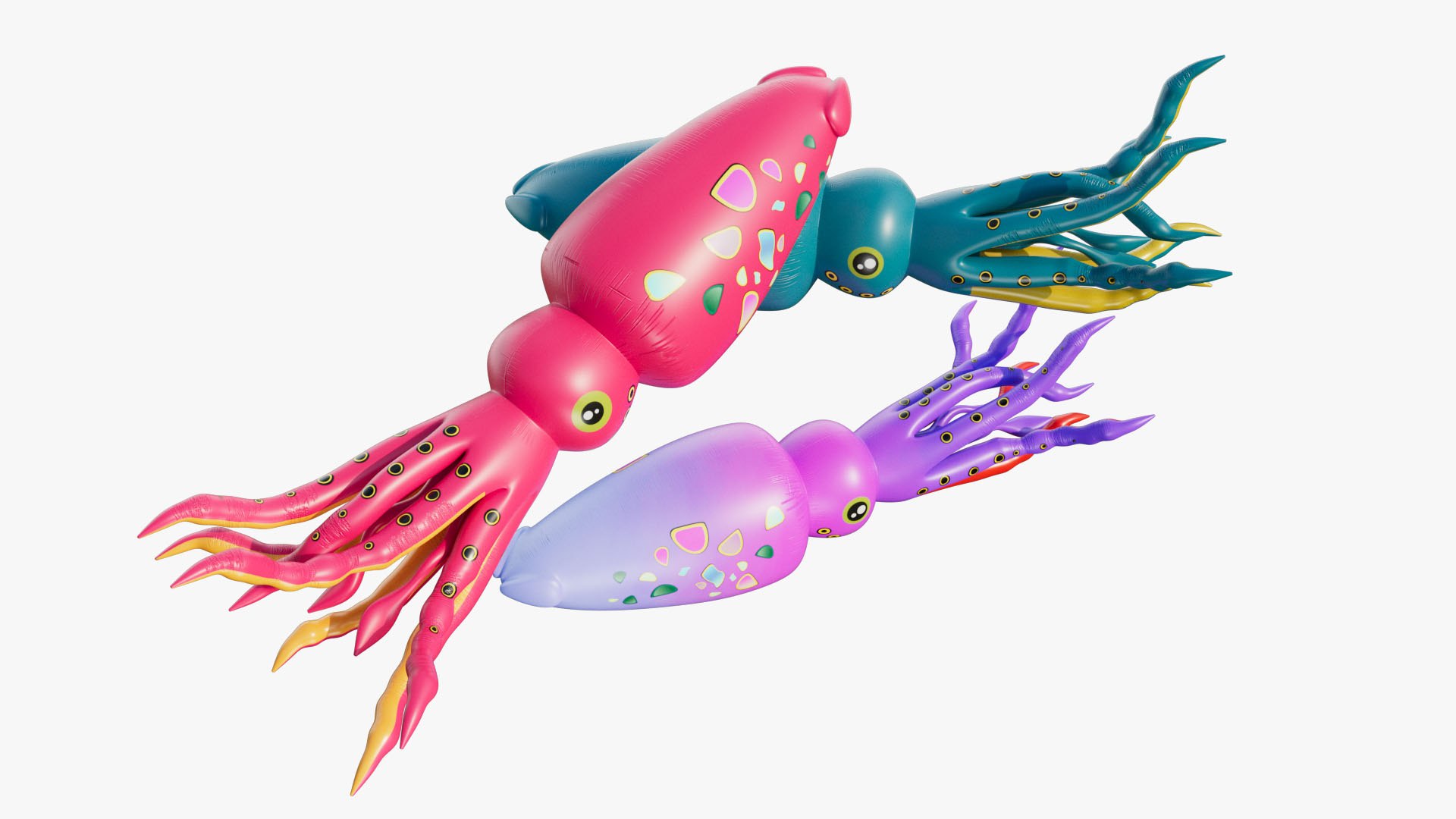 Squid Inflatable 3D - TurboSquid 2186198