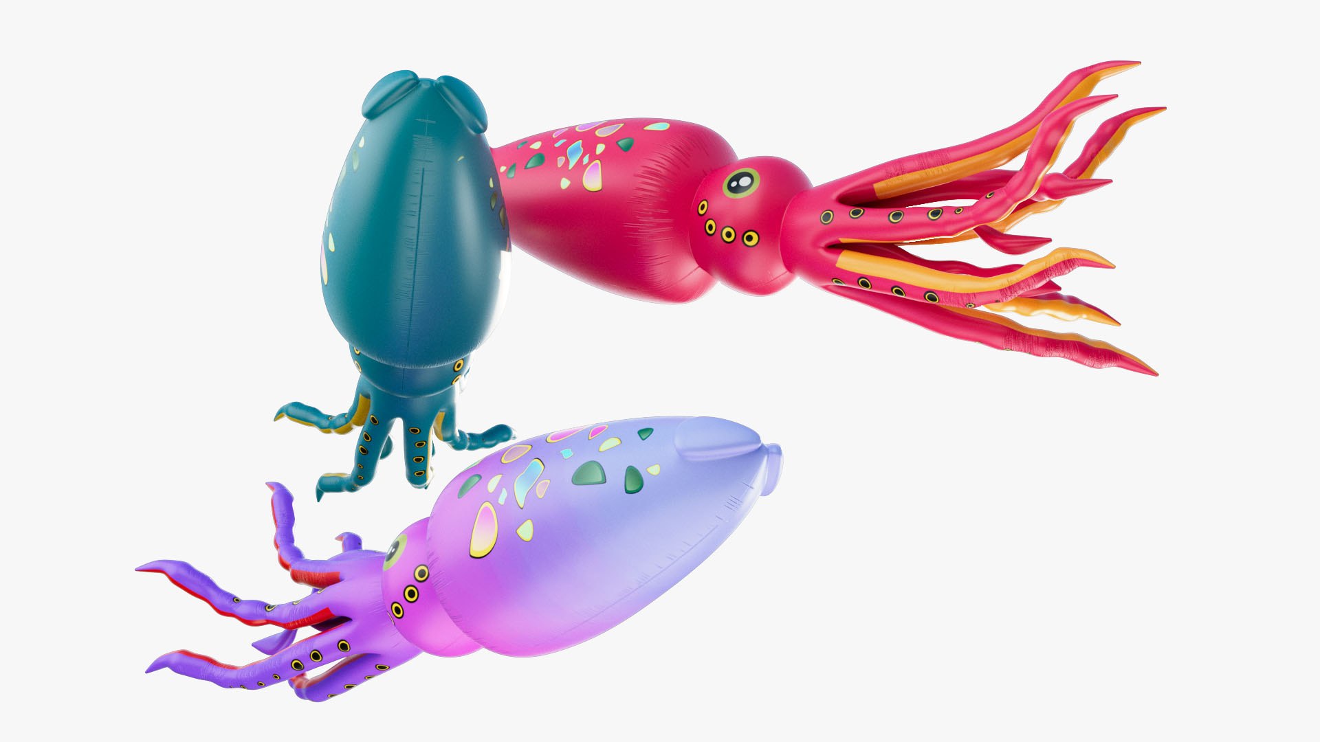 Squid Inflatable 3D - TurboSquid 2186198