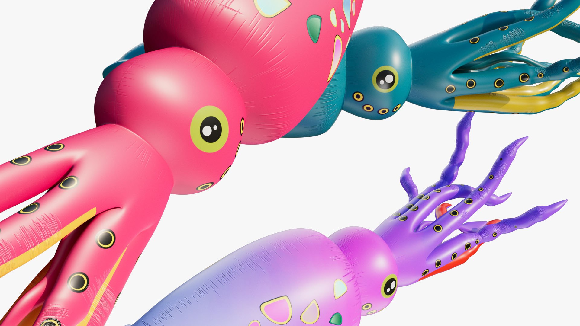Squid Inflatable 3D - TurboSquid 2186198