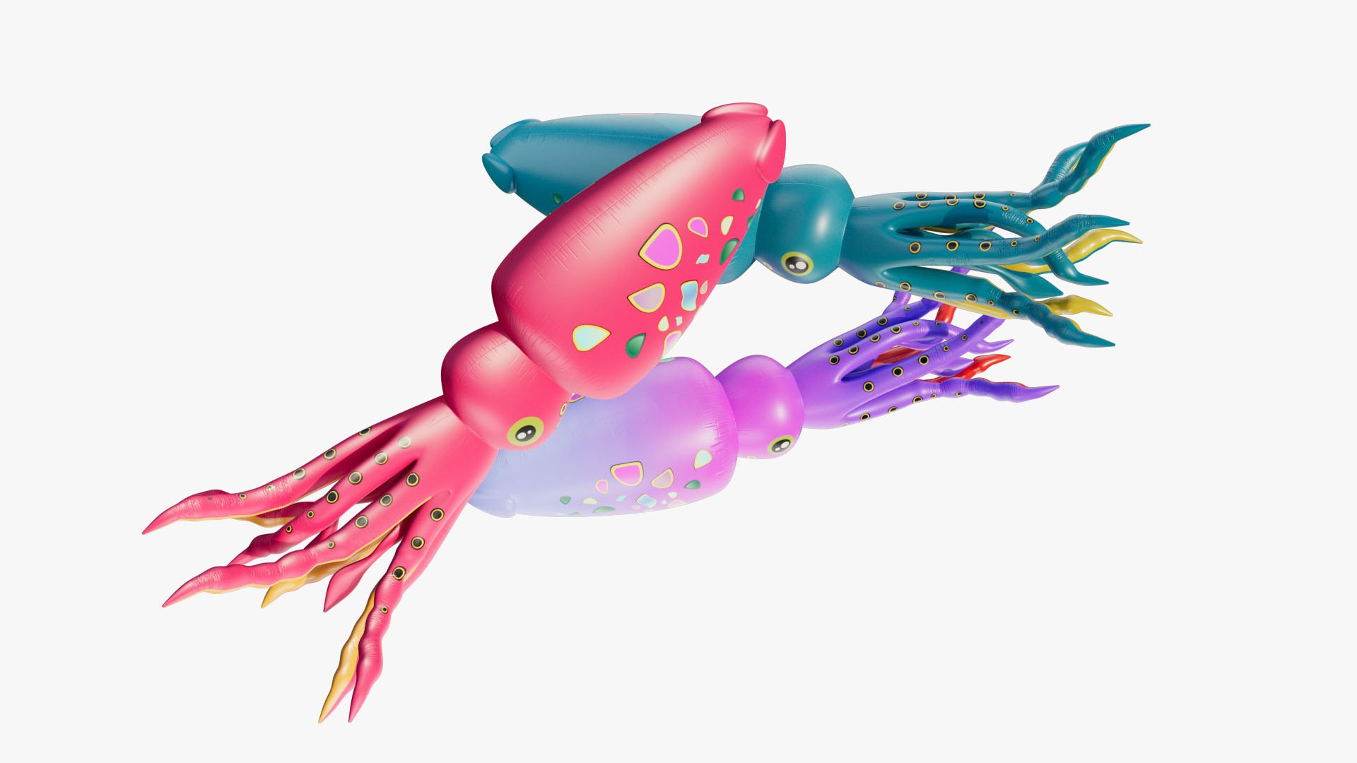 Squid Inflatable 3D - TurboSquid 2186198