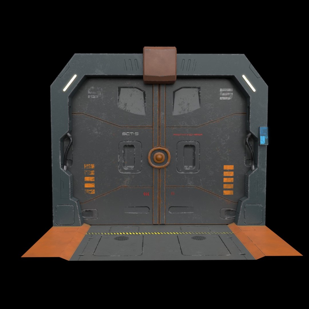Sci fi door 3D model - TurboSquid 1309946