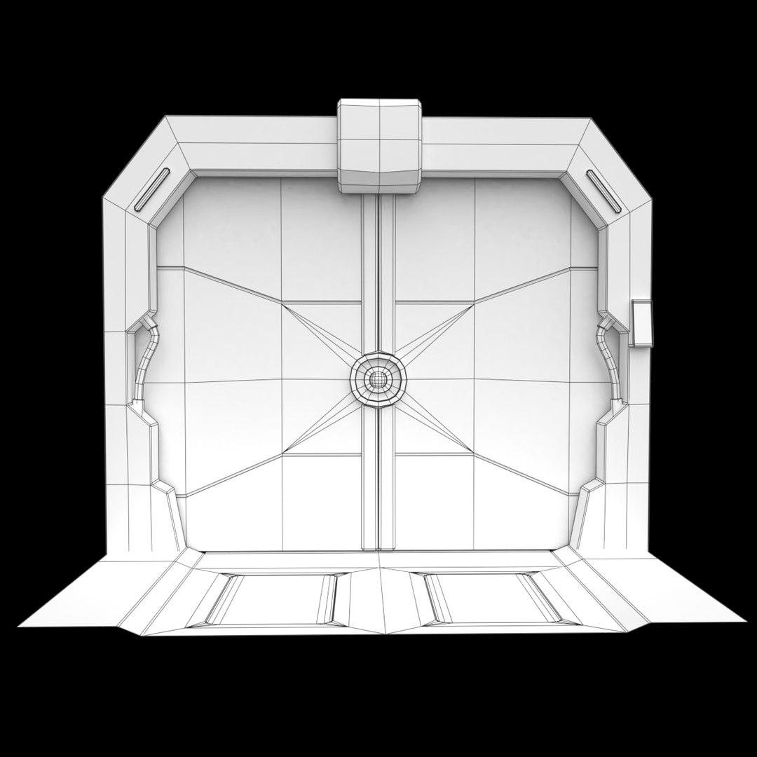 Sci fi door 3D model - TurboSquid 1309946