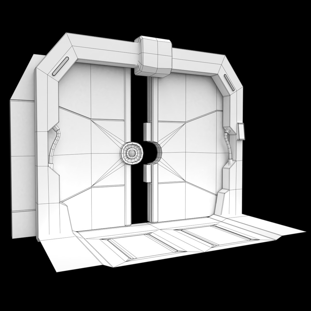 Sci fi door 3D model - TurboSquid 1309946
