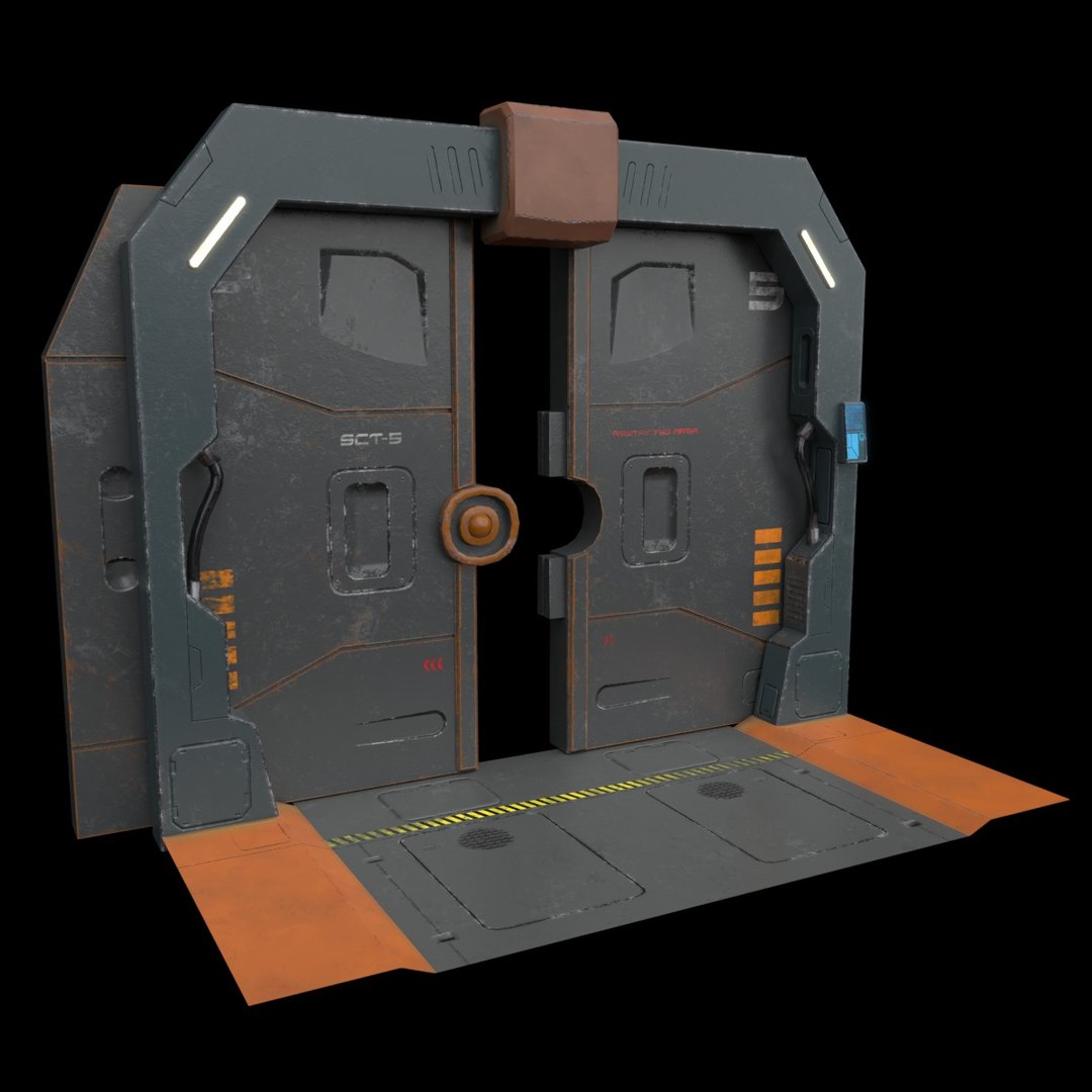 Sci fi door 3D model - TurboSquid 1309946