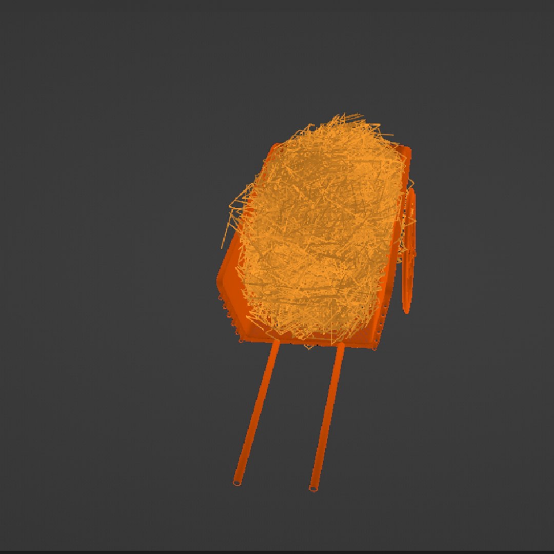 3D Cart With Hay - TurboSquid 1887599