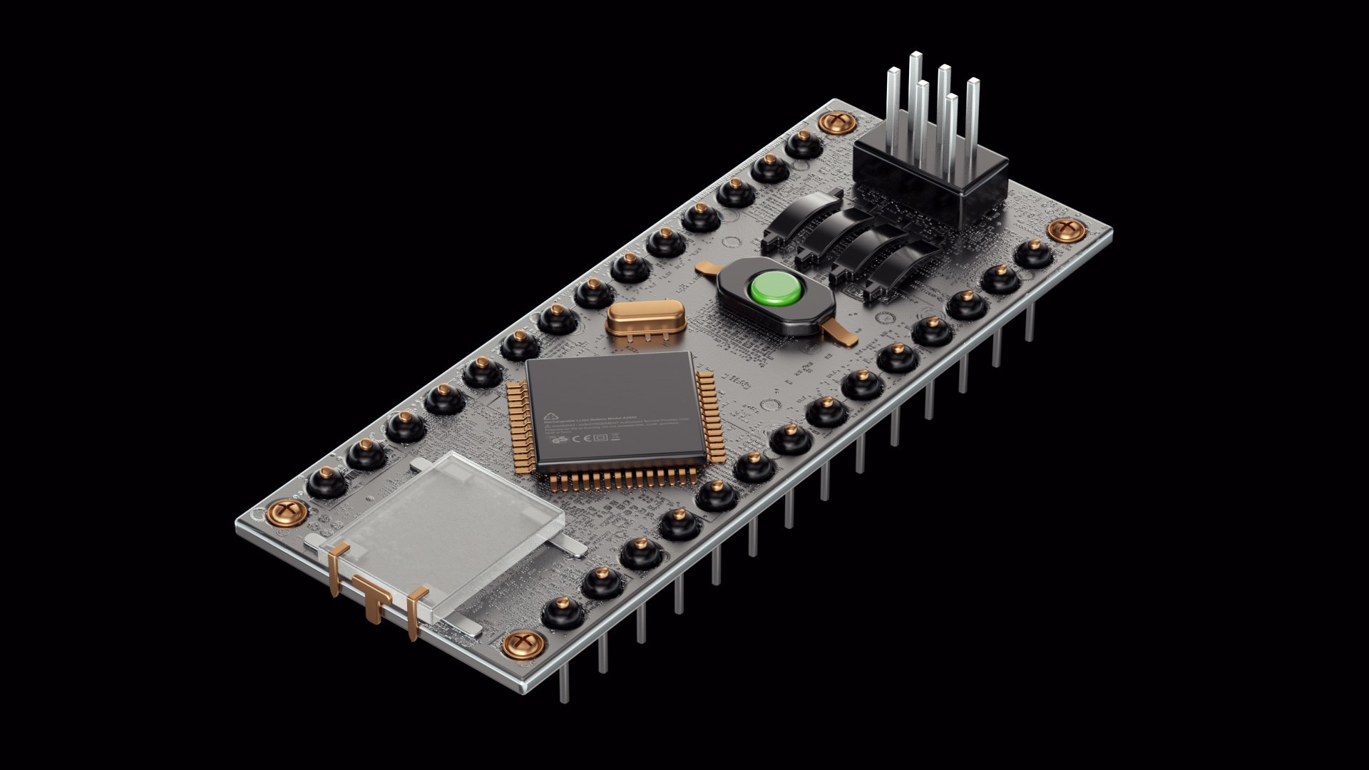 3D Computer Circuit Board Electronic Components Model - TurboSquid 2251070