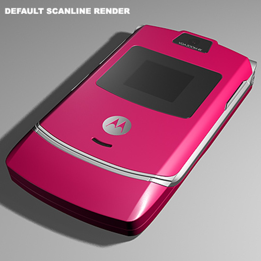 3d Motorola V3 Razr Cell Phone