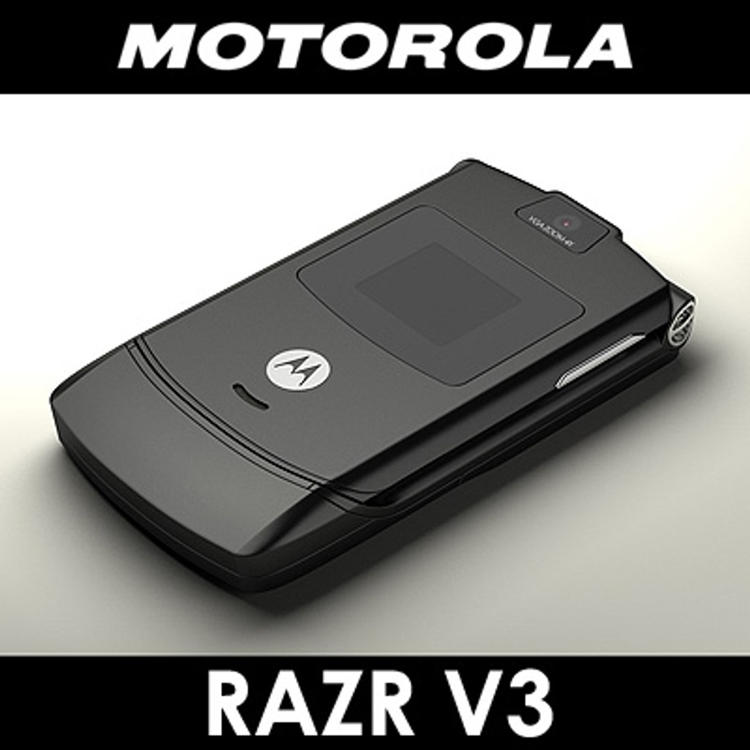 3d Motorola V3 Razr Cell Phone