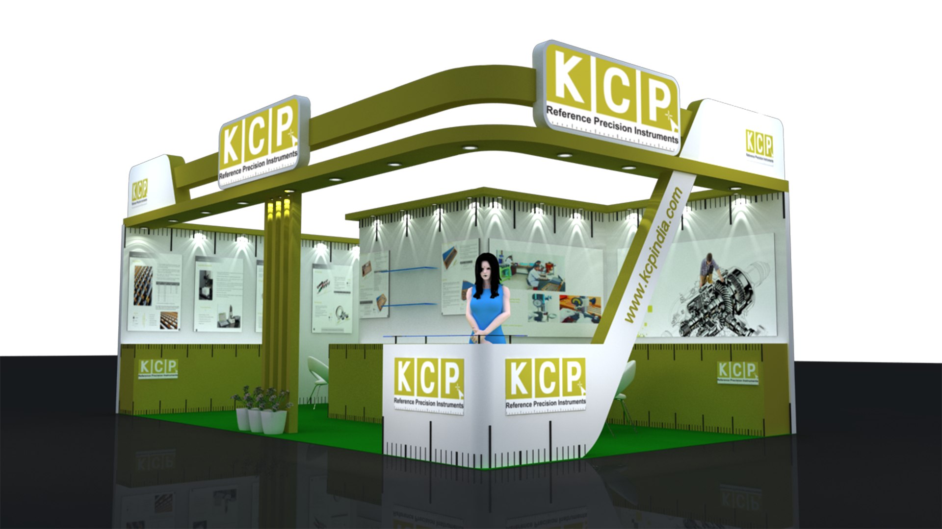 2 side open stand 3D model - TurboSquid 1988947