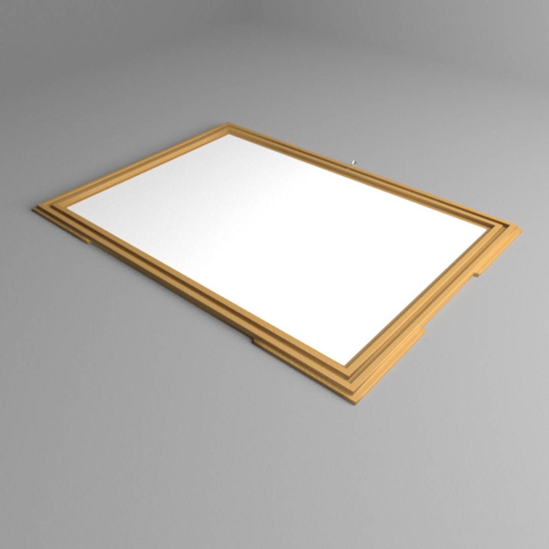 Rectangle Picture Frame 3D Model - TurboSquid 1544462