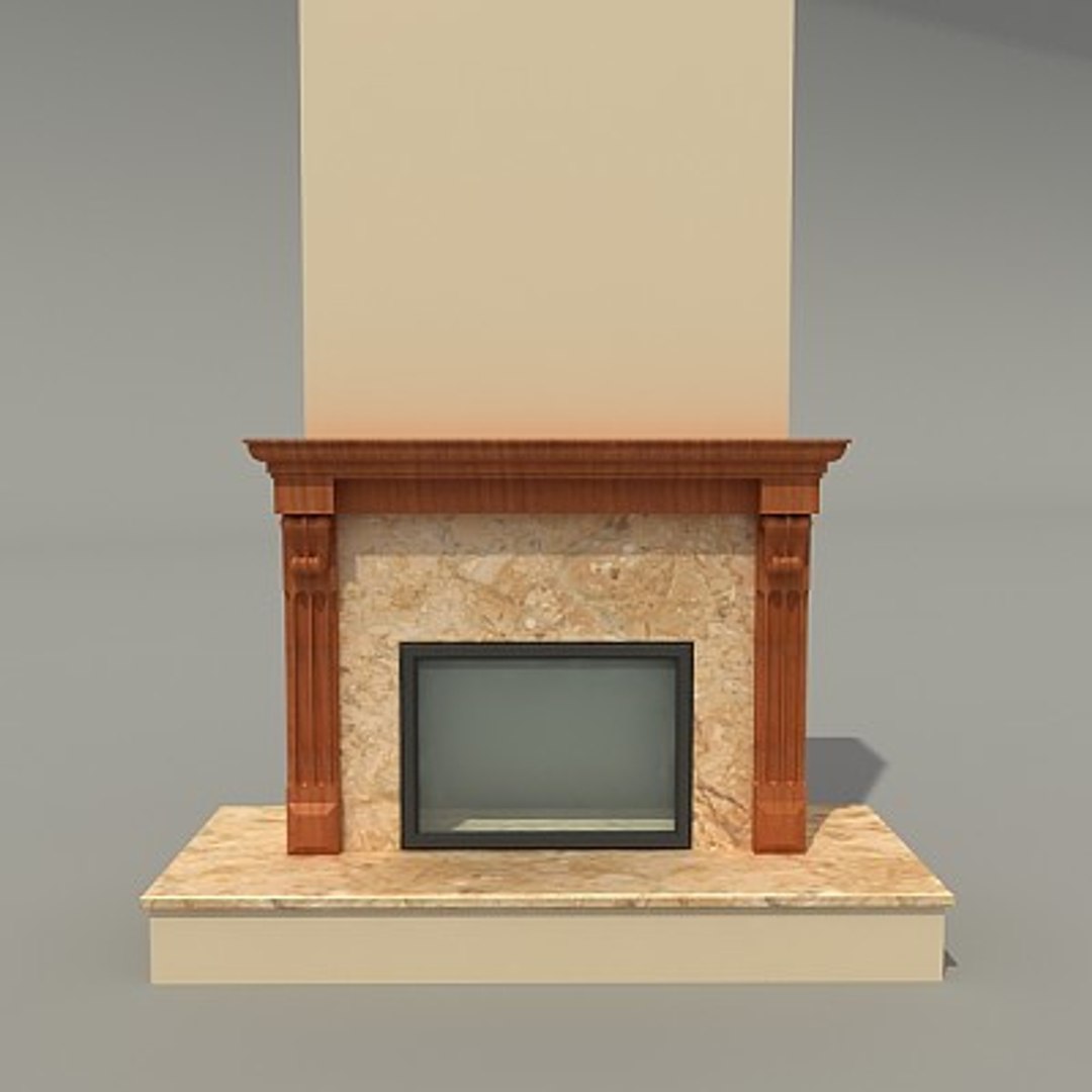 3ds Max Fire-place
