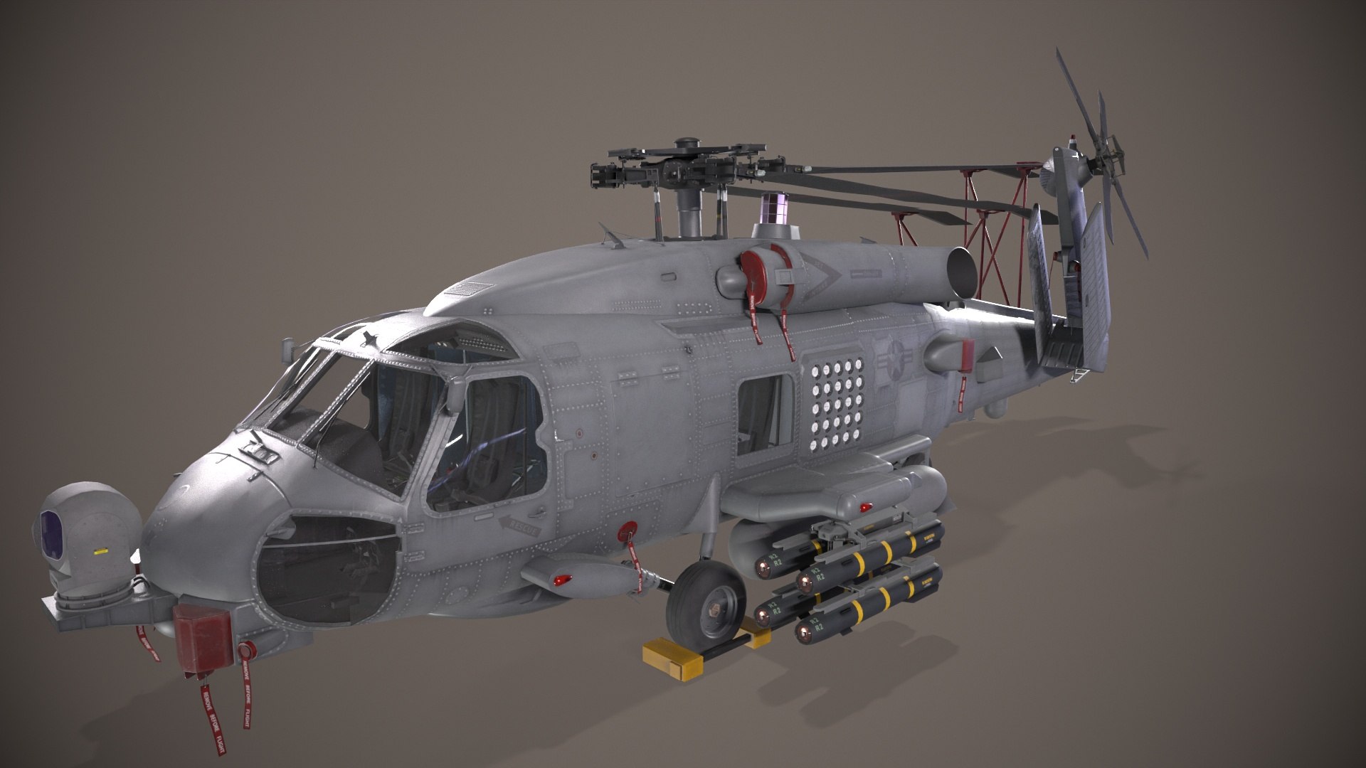 Sikorsky MH-60R Sea Hawk Complex Animation 3D model - TurboSquid 1994318