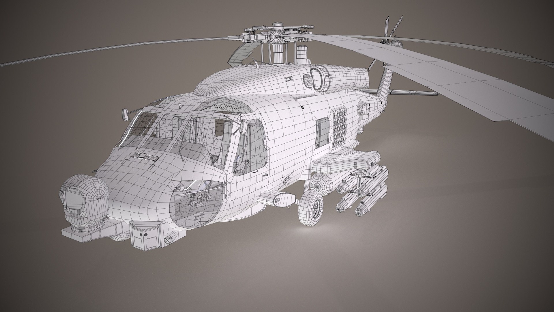 Sikorsky MH-60R Sea Hawk Complex Animation 3D model - TurboSquid 1994318