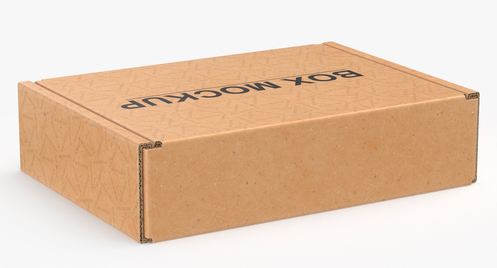 Spine Box Packaging Type 01 Different Poses Blank And Generic Model ...