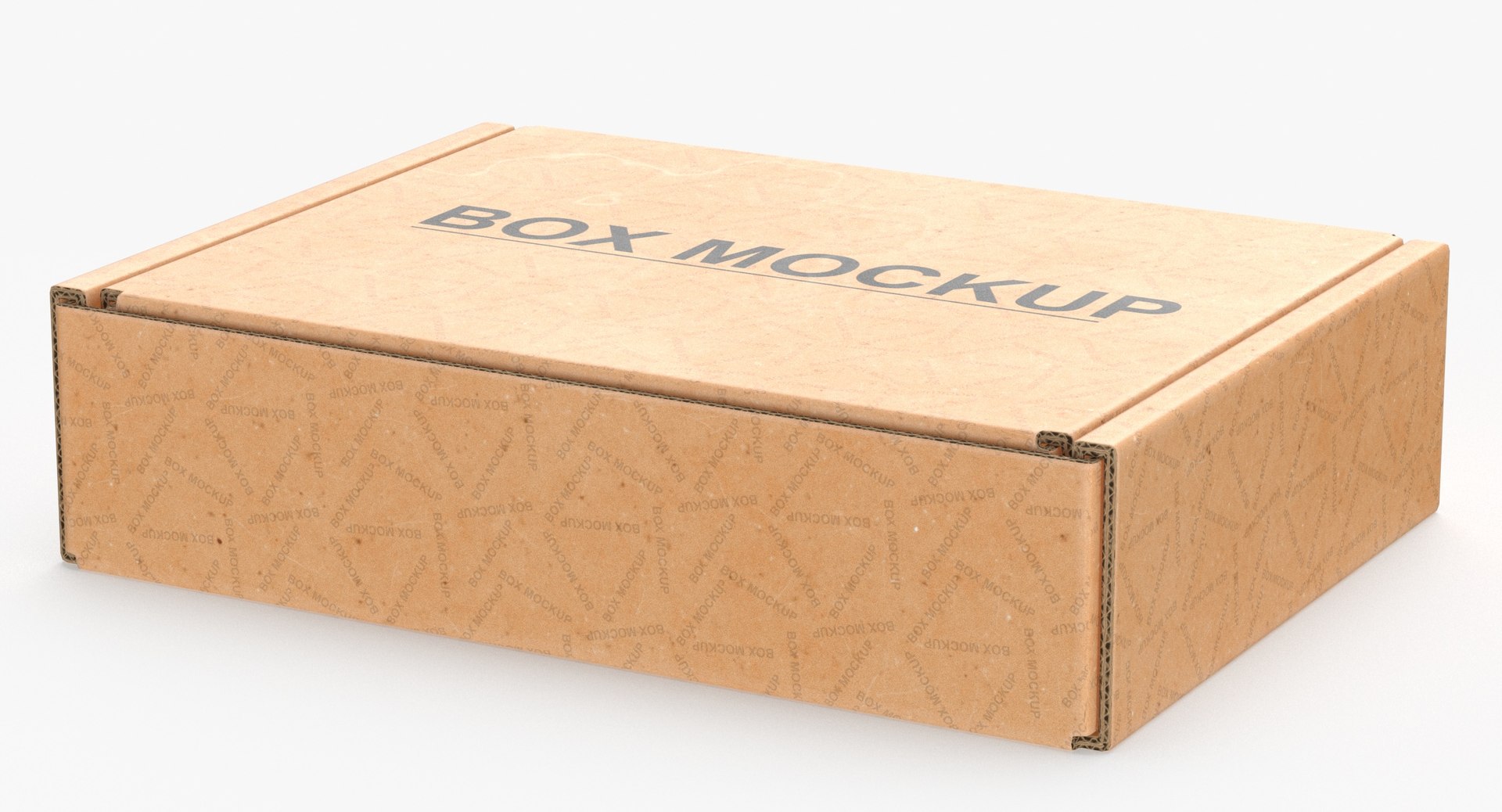 Spine Box Packaging Type 01 Different Poses Blank And Generic Model ...