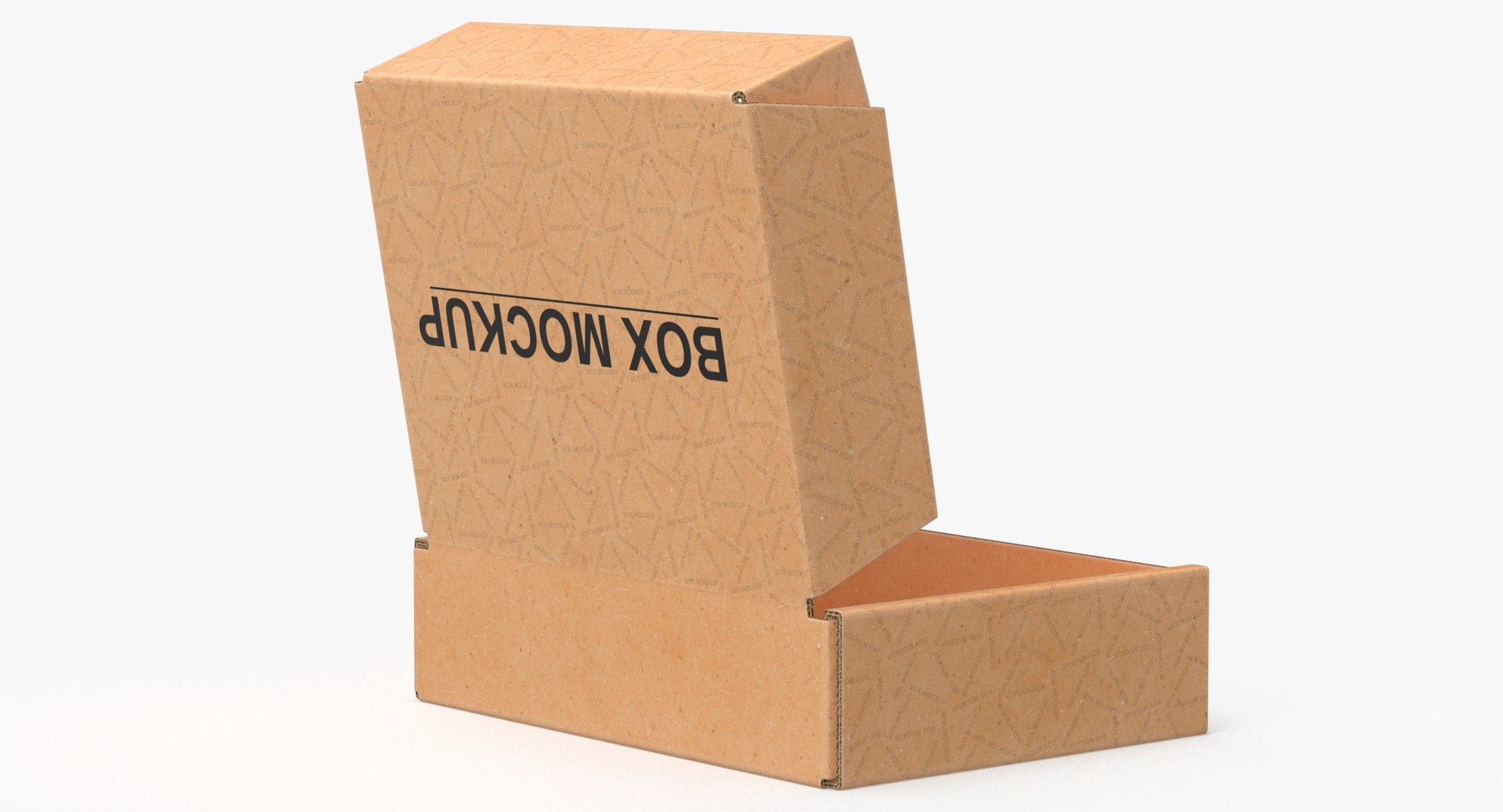 Spine Box Packaging Type 01 Different Poses Blank And Generic Model ...