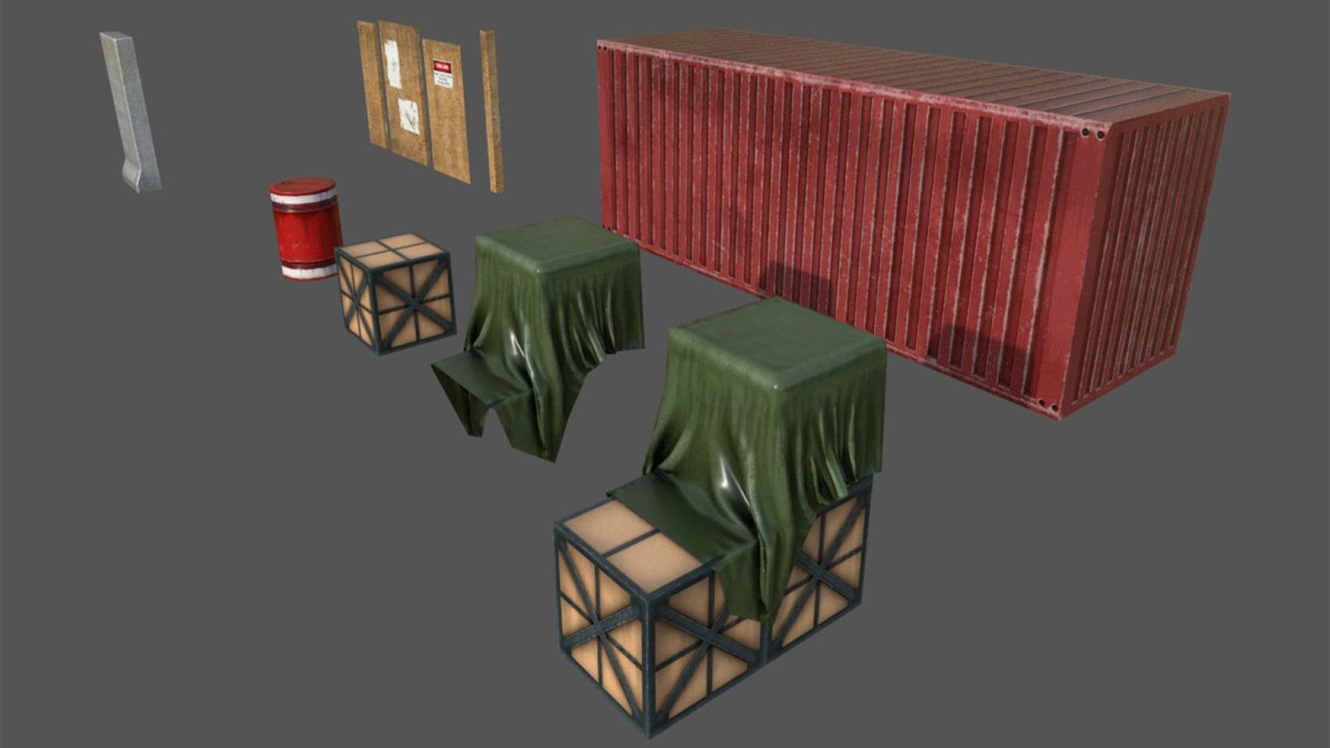 Mobile FPS Game Environment Map Cs Ice World Counter Strike Low Poly ...