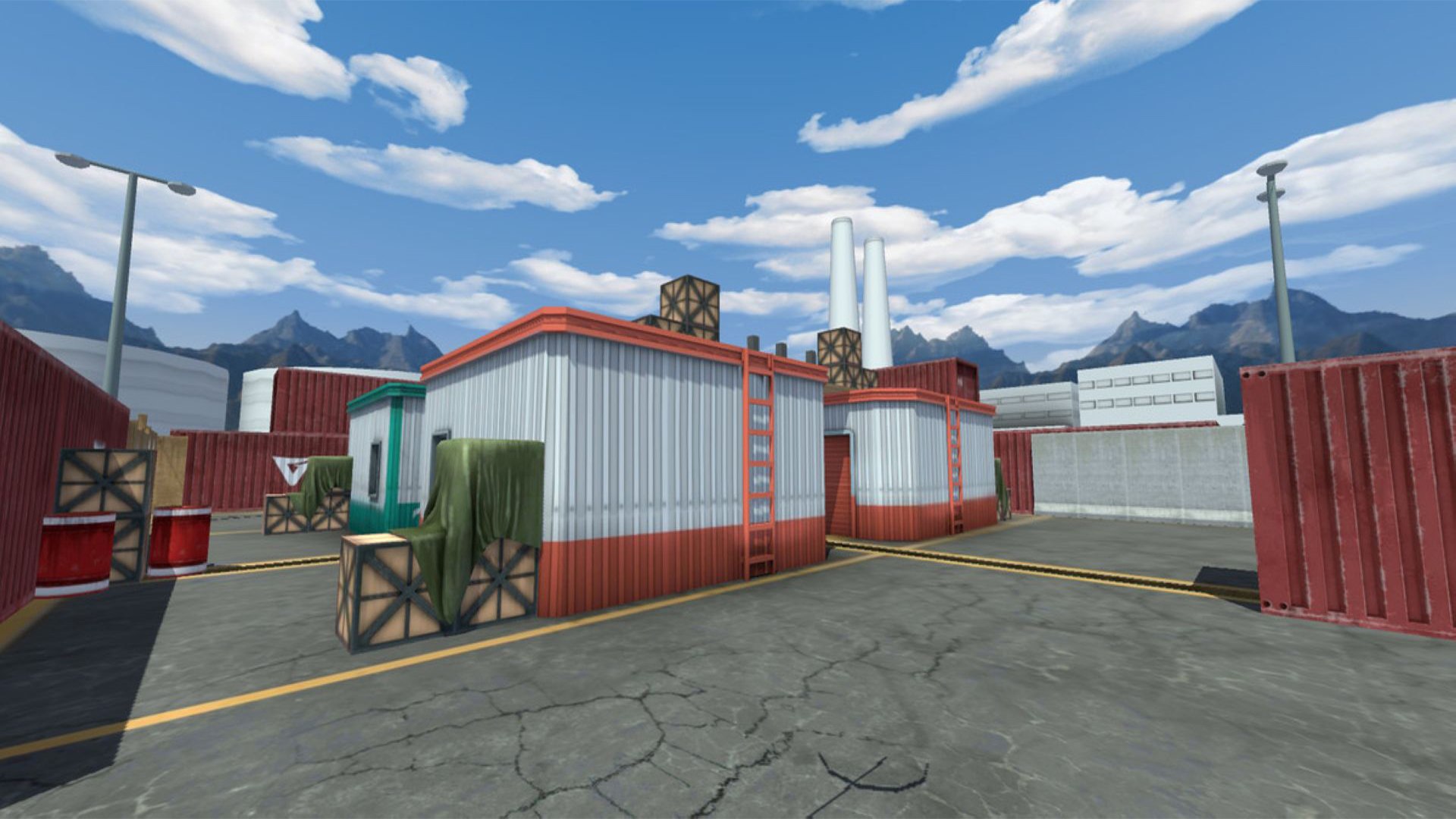 Mobile FPS Game Environment Map Cs Ice World Counter Strike Low Poly Unity3d 3D Model ...