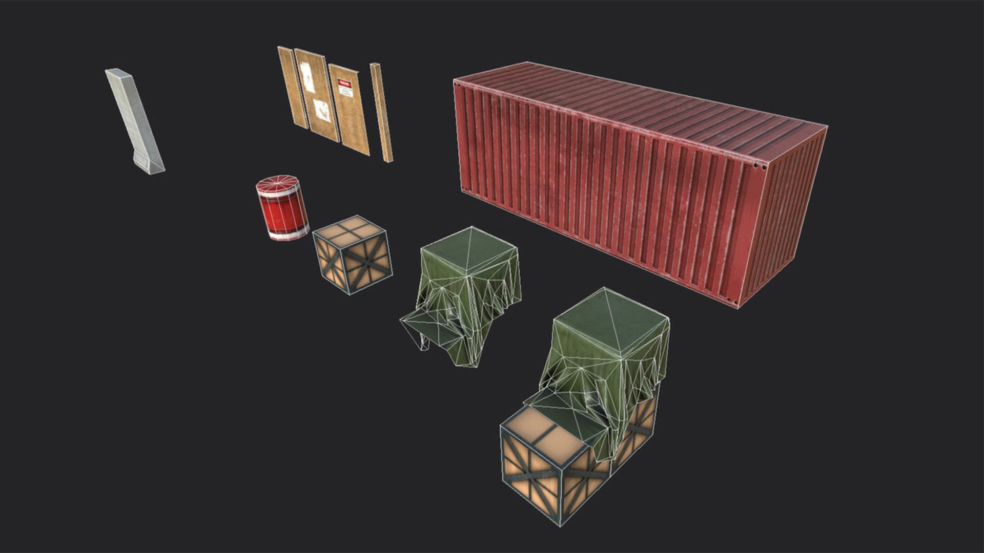 Mobile FPS Game Environment Map Cs Ice World Counter Strike Low Poly ...