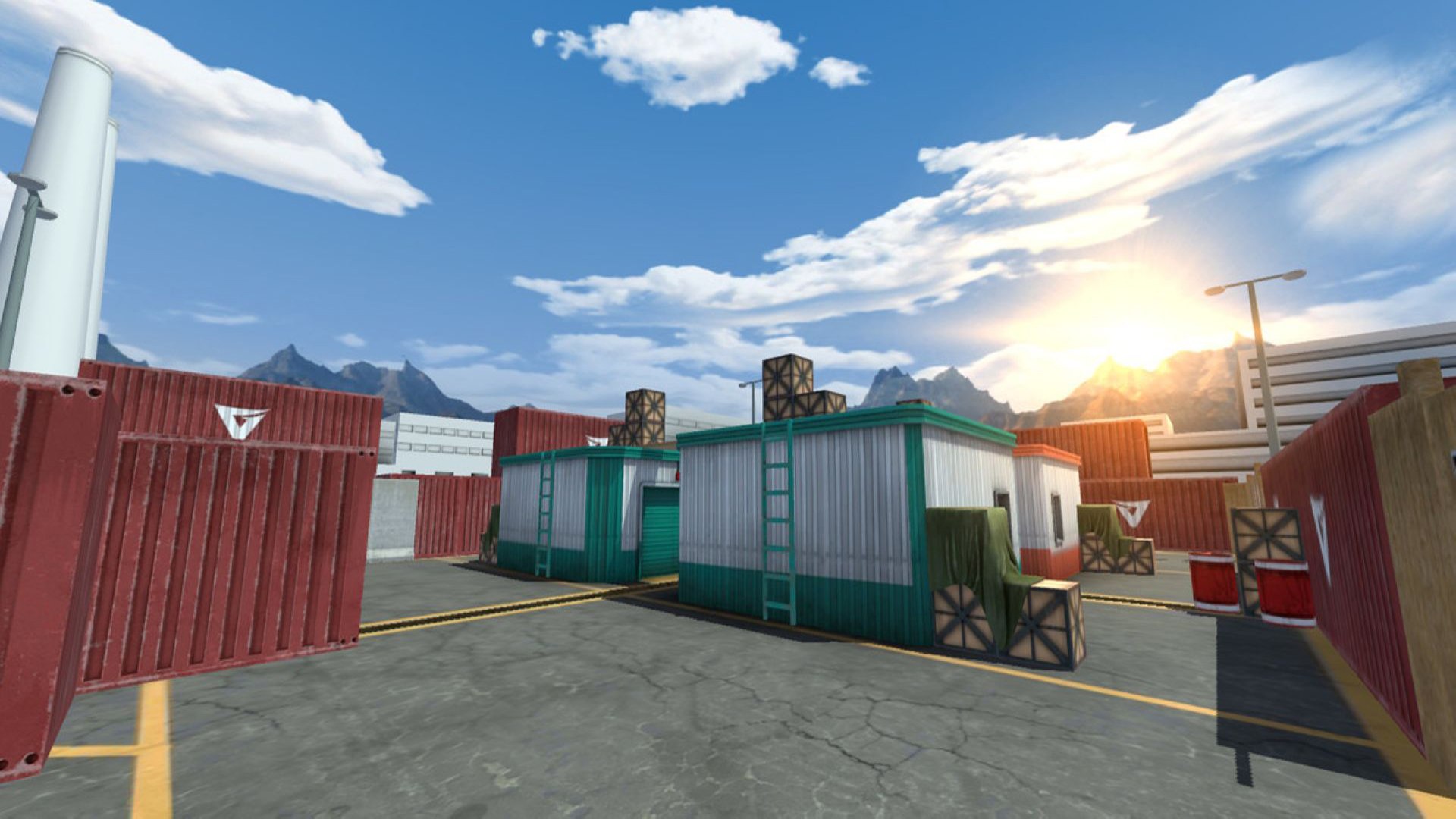 Mobile FPS Game Environment Map Cs Ice World Counter Strike Low Poly Unity3d 3D Model ...