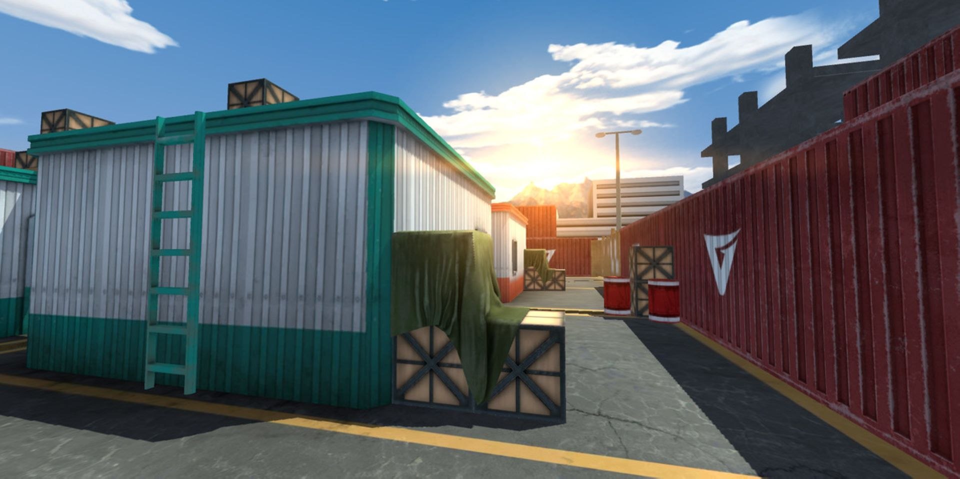 Mobile FPS Game Environment Map Cs Ice World Counter Strike Low Poly Unity3d 3D Model ...