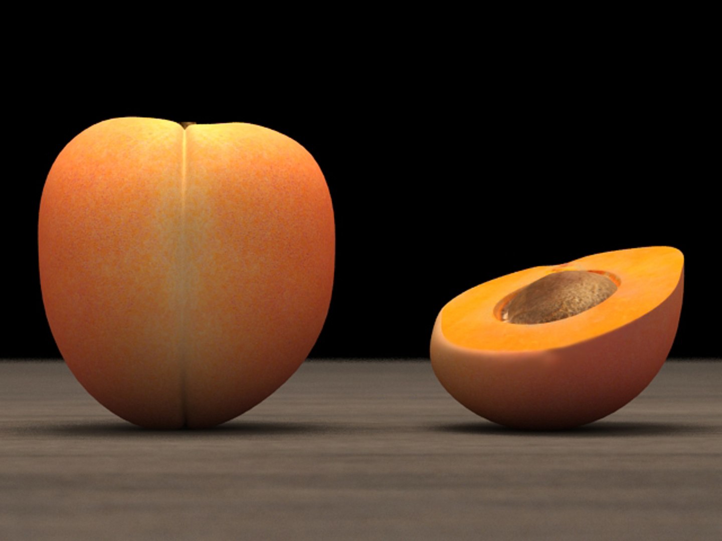 3d Model Apricot