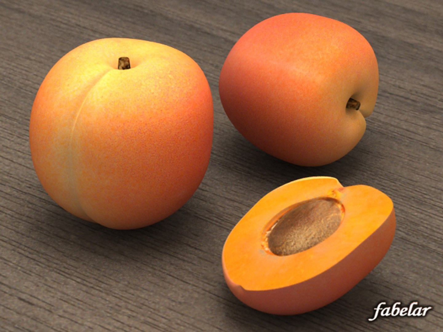 3d Model Apricot
