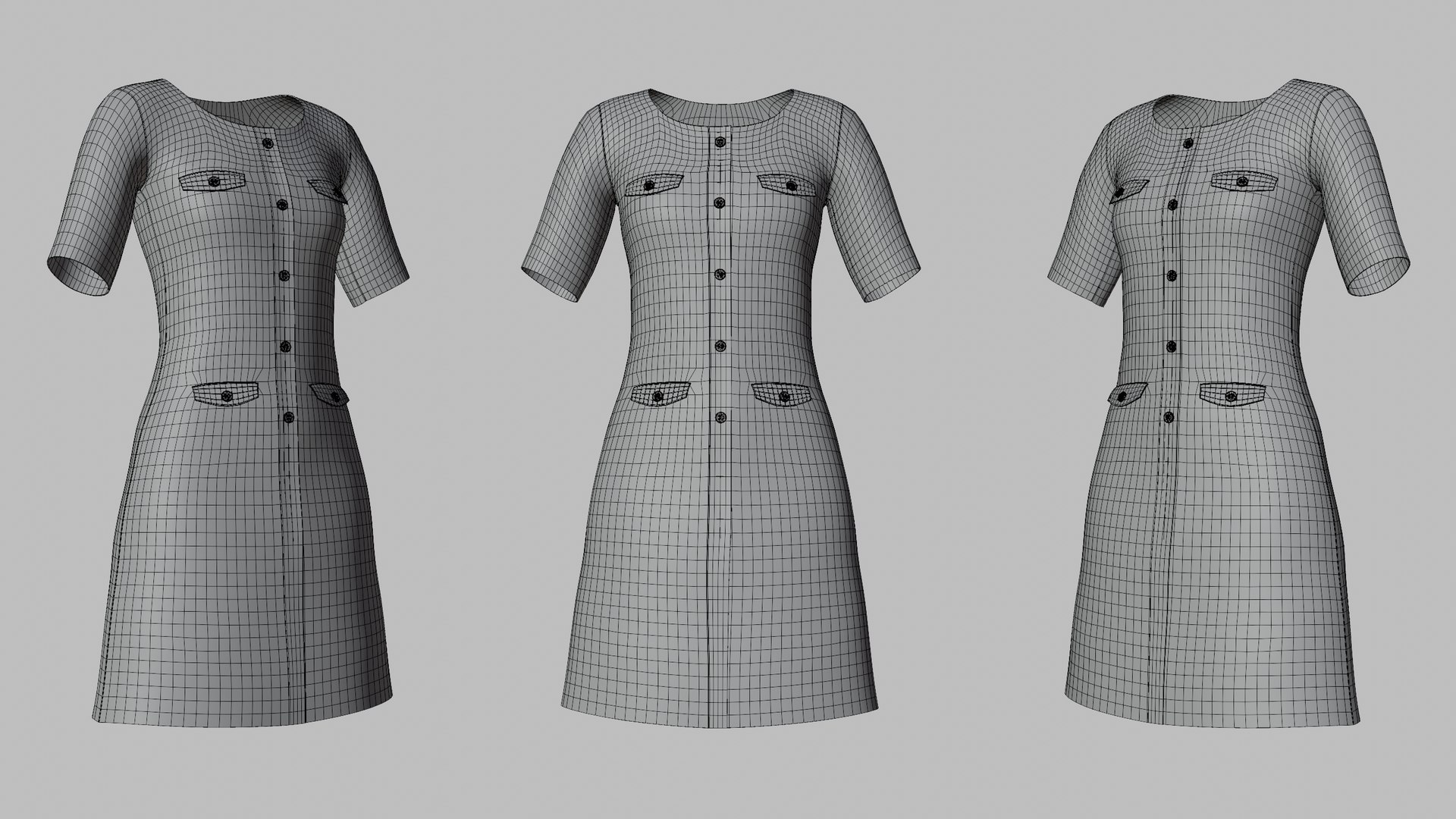 Dress 37 Olive Green Velvet 3D Model - TurboSquid 2519838