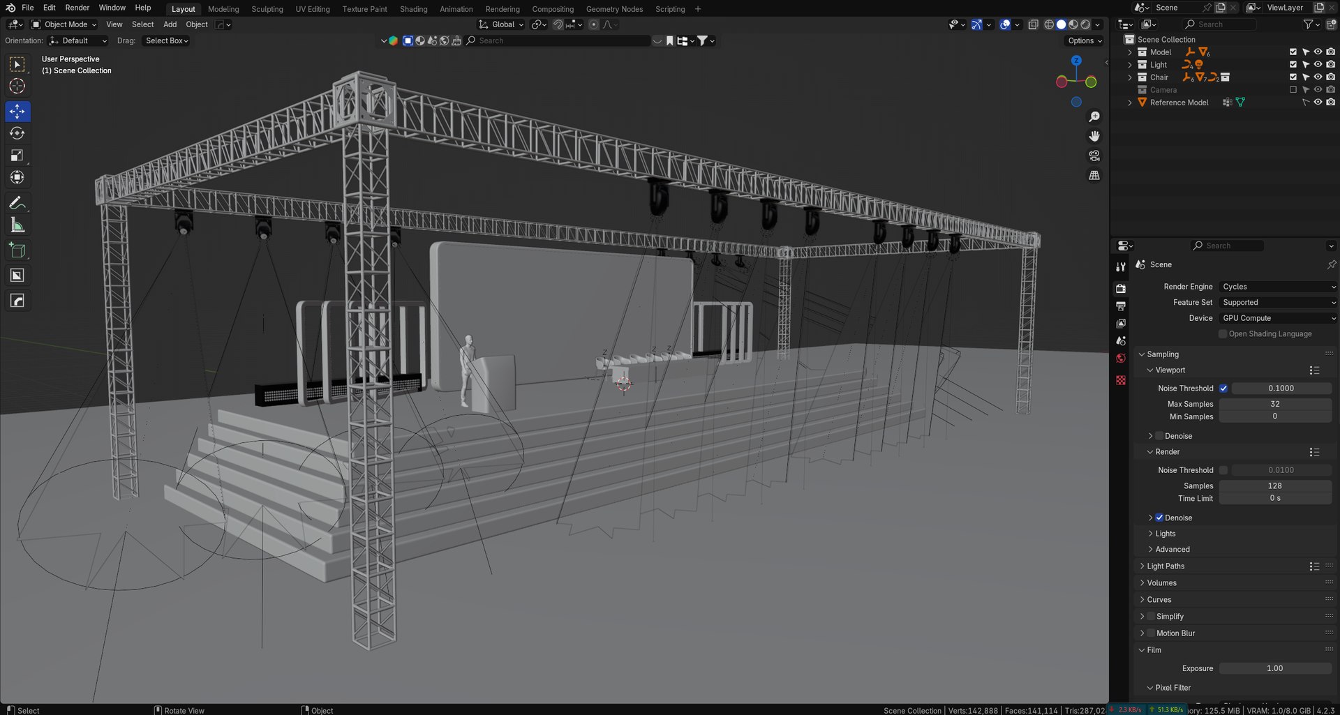 3D Model Entertainment Event Or Corporate Conference Stage - TurboSquid ...