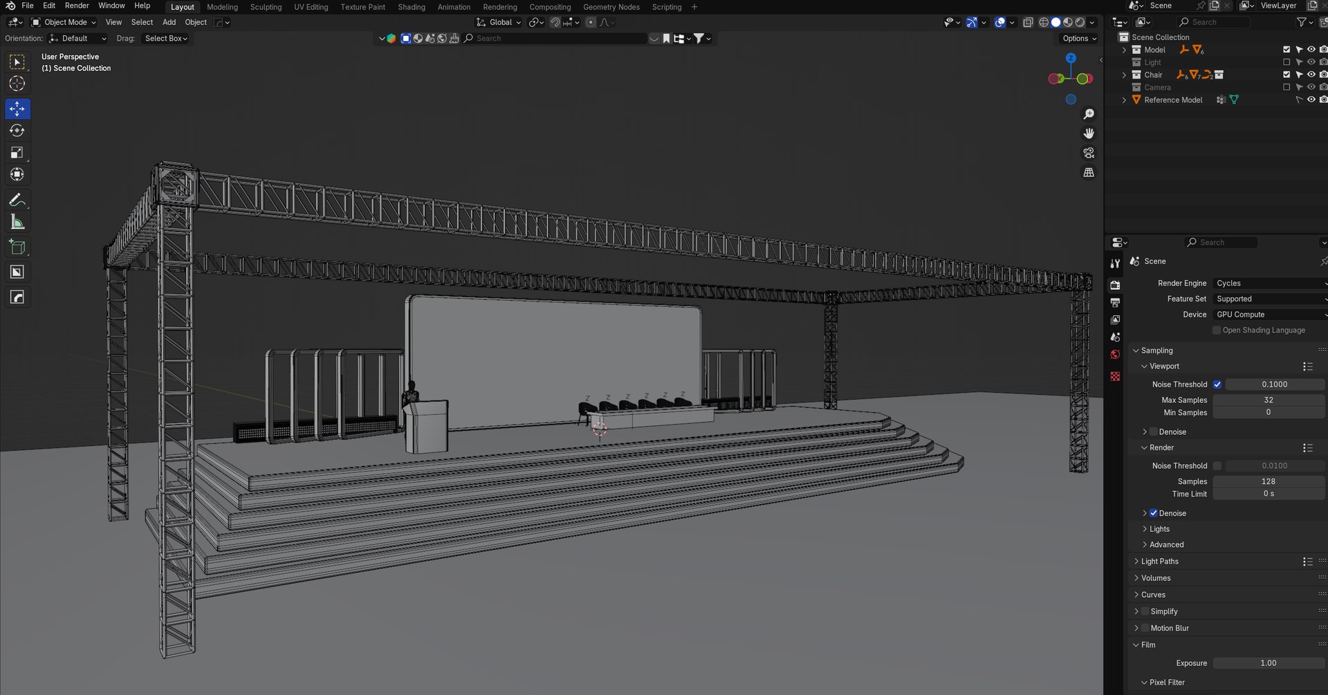 3D Model Entertainment Event Or Corporate Conference Stage - TurboSquid ...