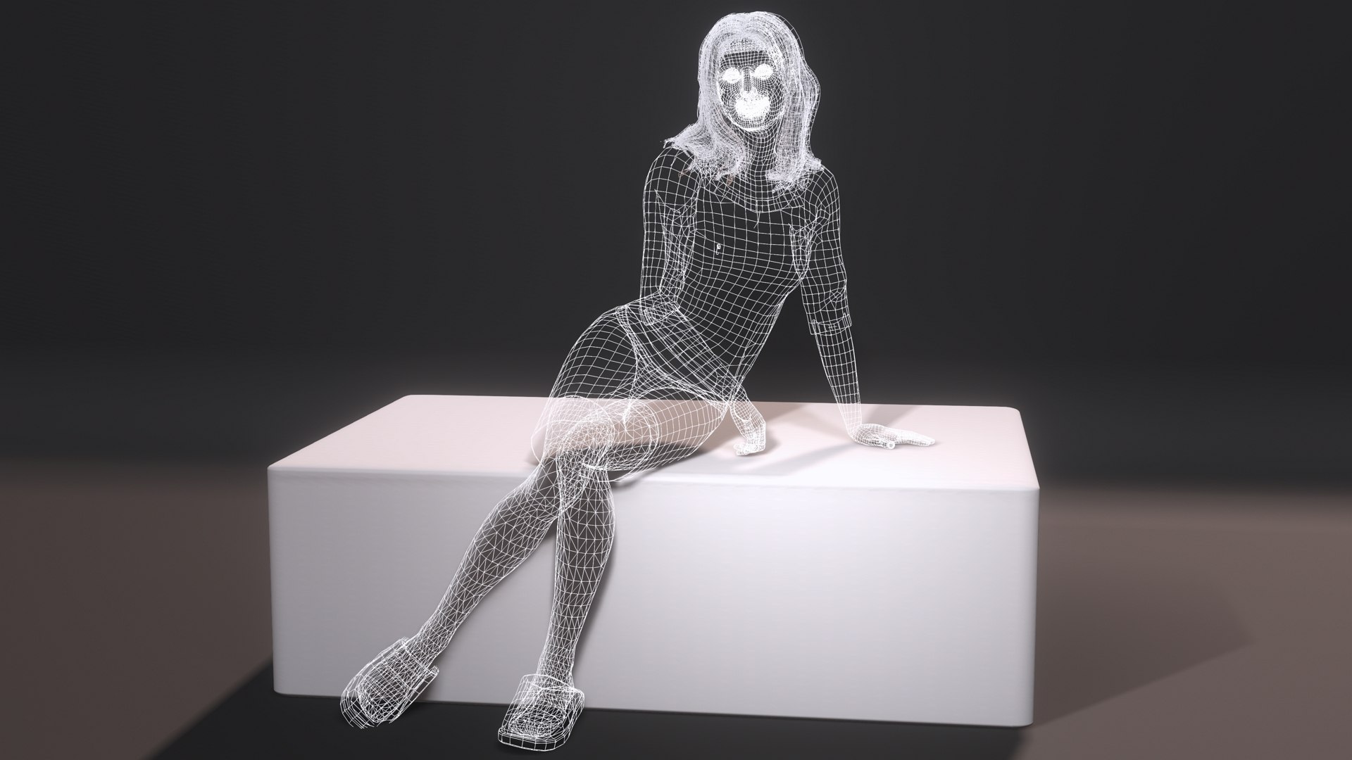 3D Realistic 3D Female Character - Fashionable Outfit And Pose Ready ...