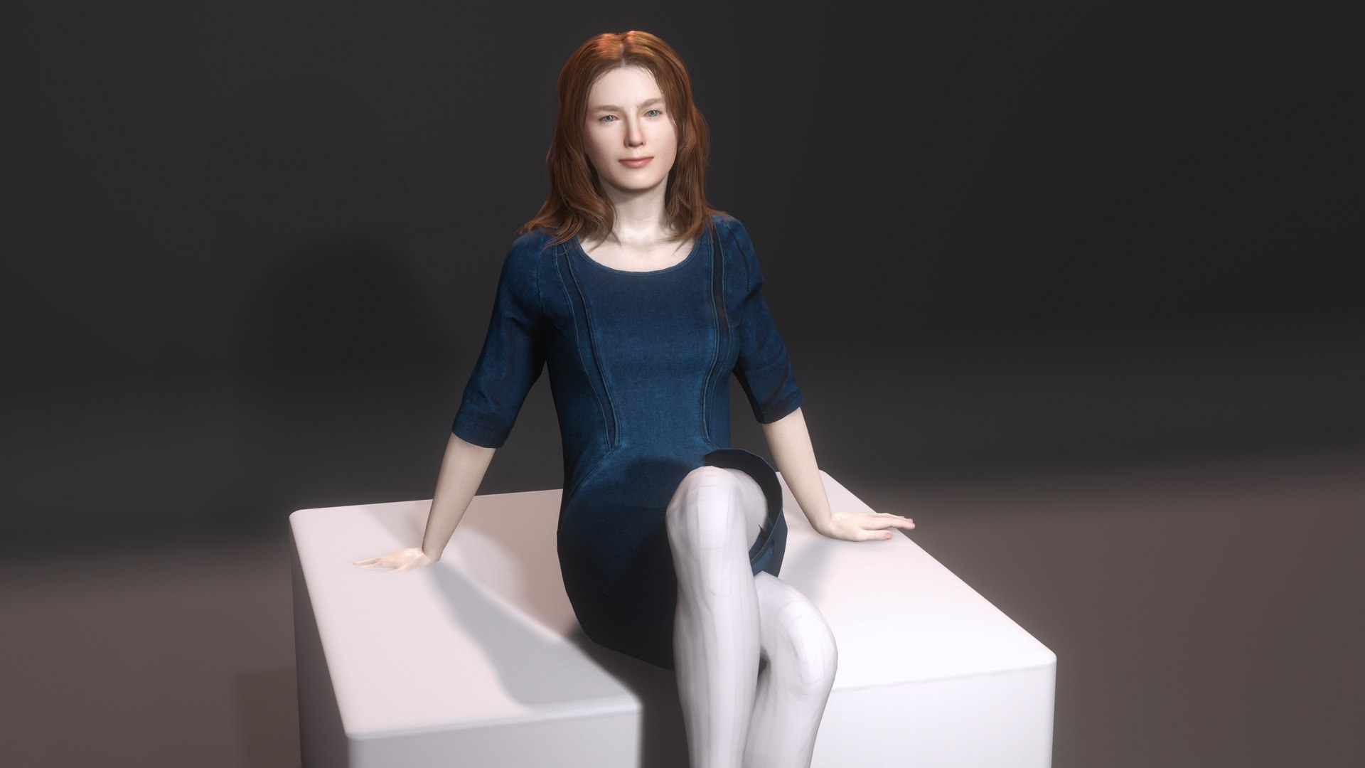 3D Realistic 3D Female Character - Fashionable Outfit And Pose Ready ...