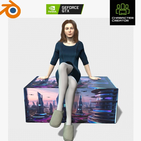 modelo 3d Personaje femenino 3D realista: atuendo de moda y pose lista ...