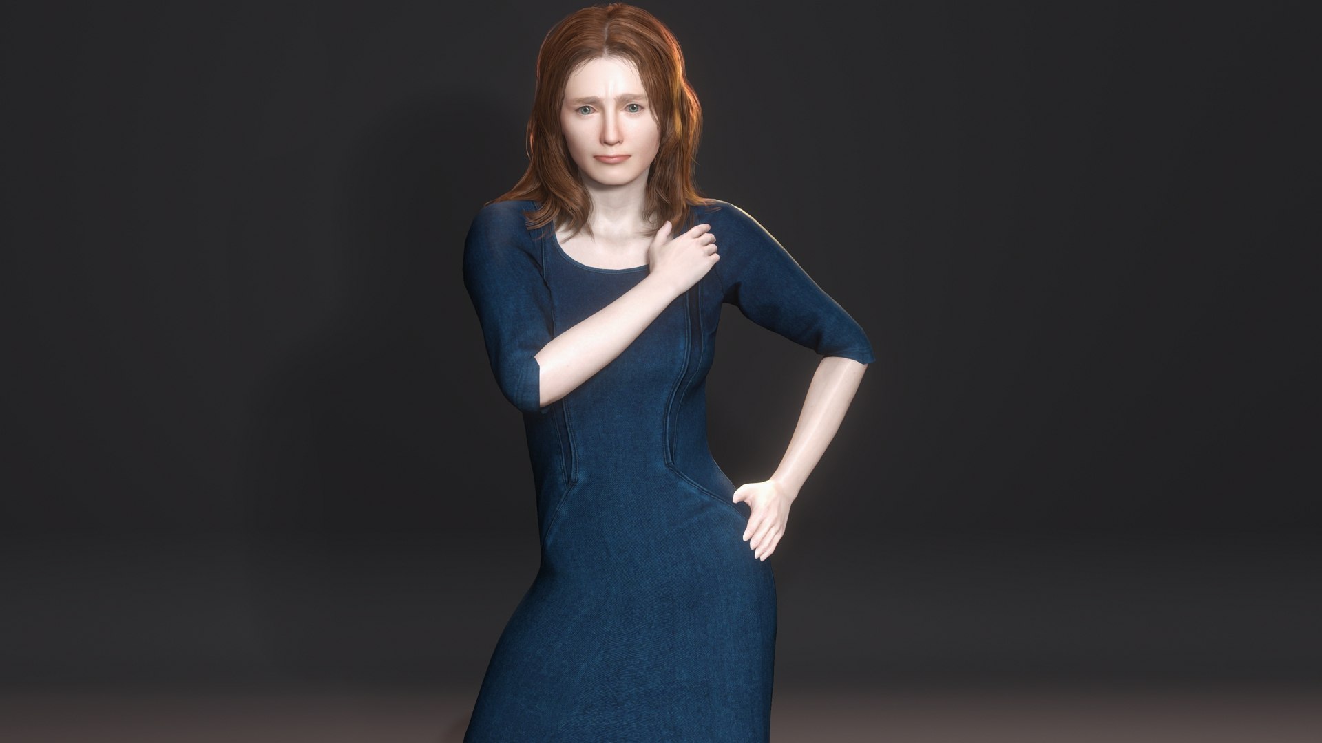 3D Realistic 3D Female Character - Fashionable Outfit And Pose Ready ...