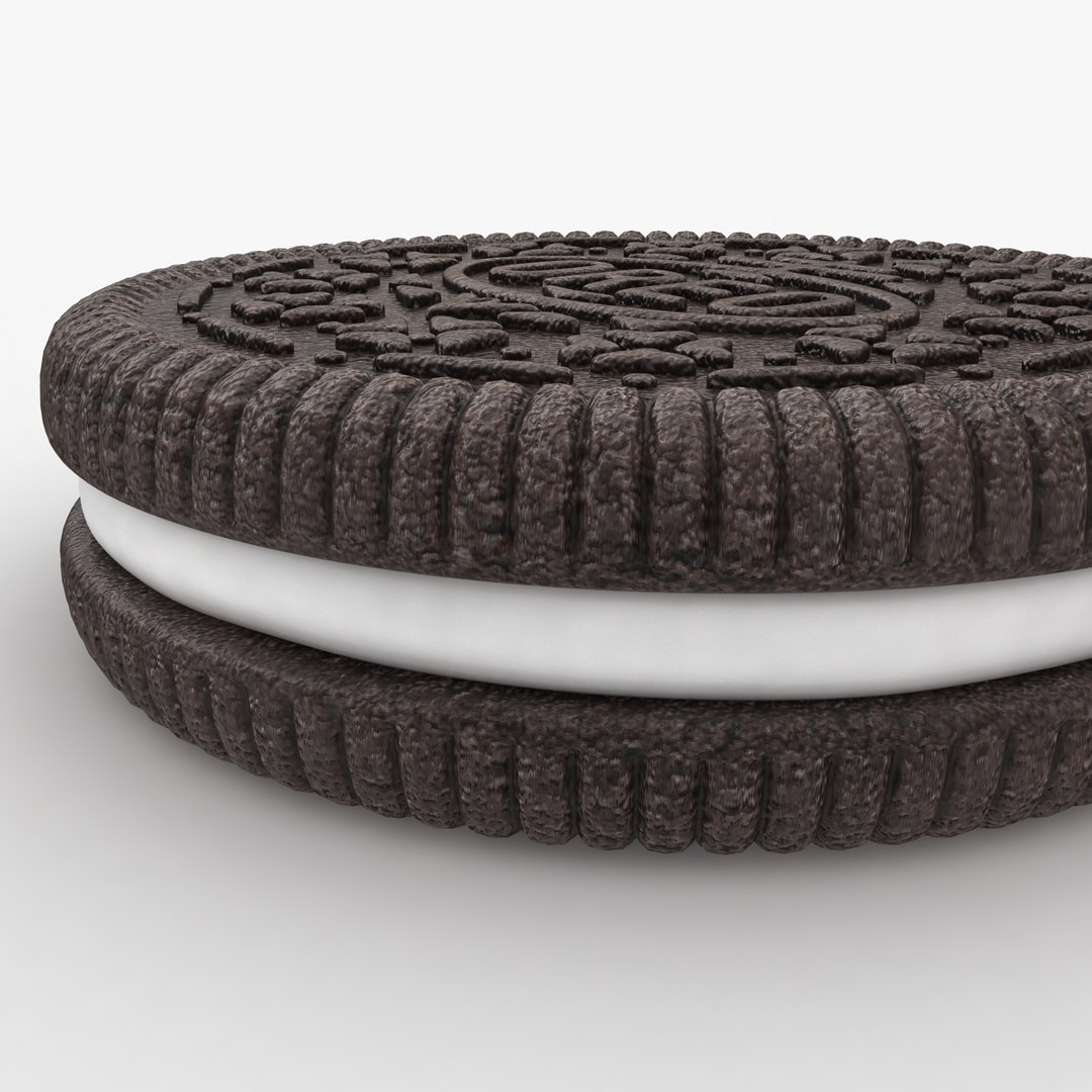 Realistic Oreo Cookie Obj