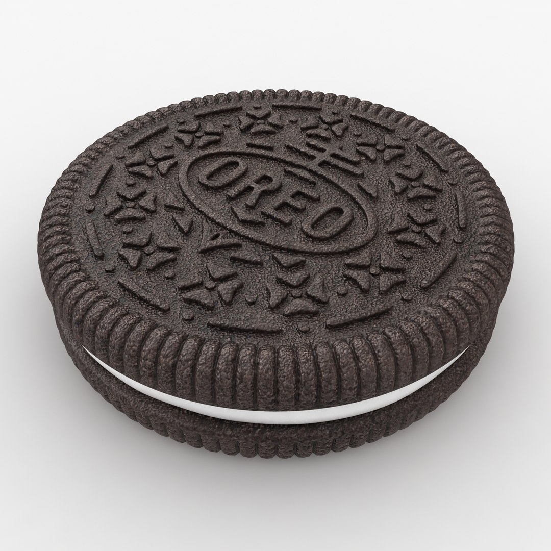 Realistic Oreo Cookie Obj