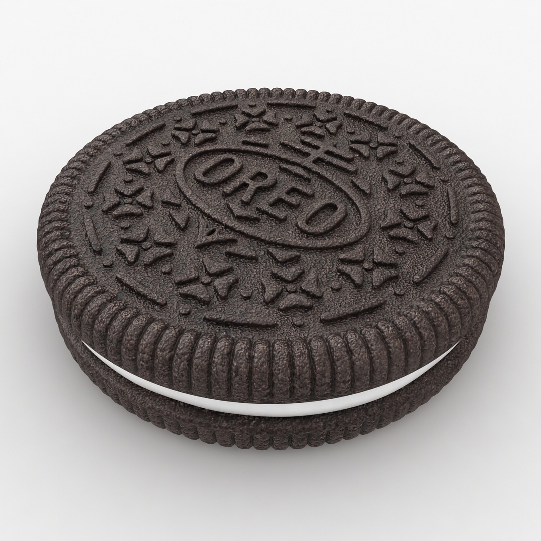 realistic oreo cookie obj