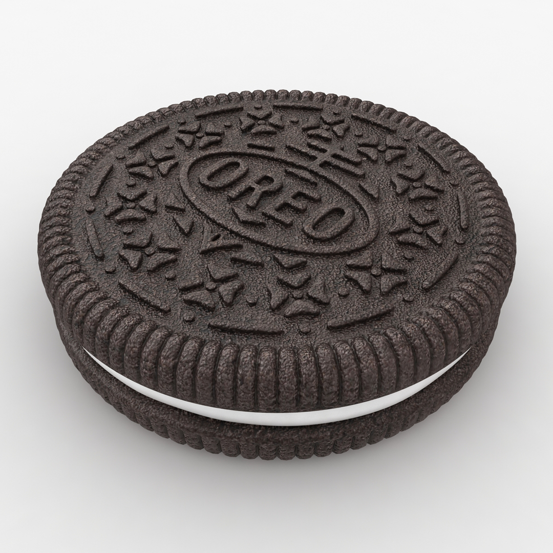 Realistic Oreo Cookie Obj