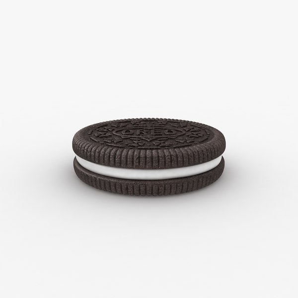 realistic oreo cookie obj
