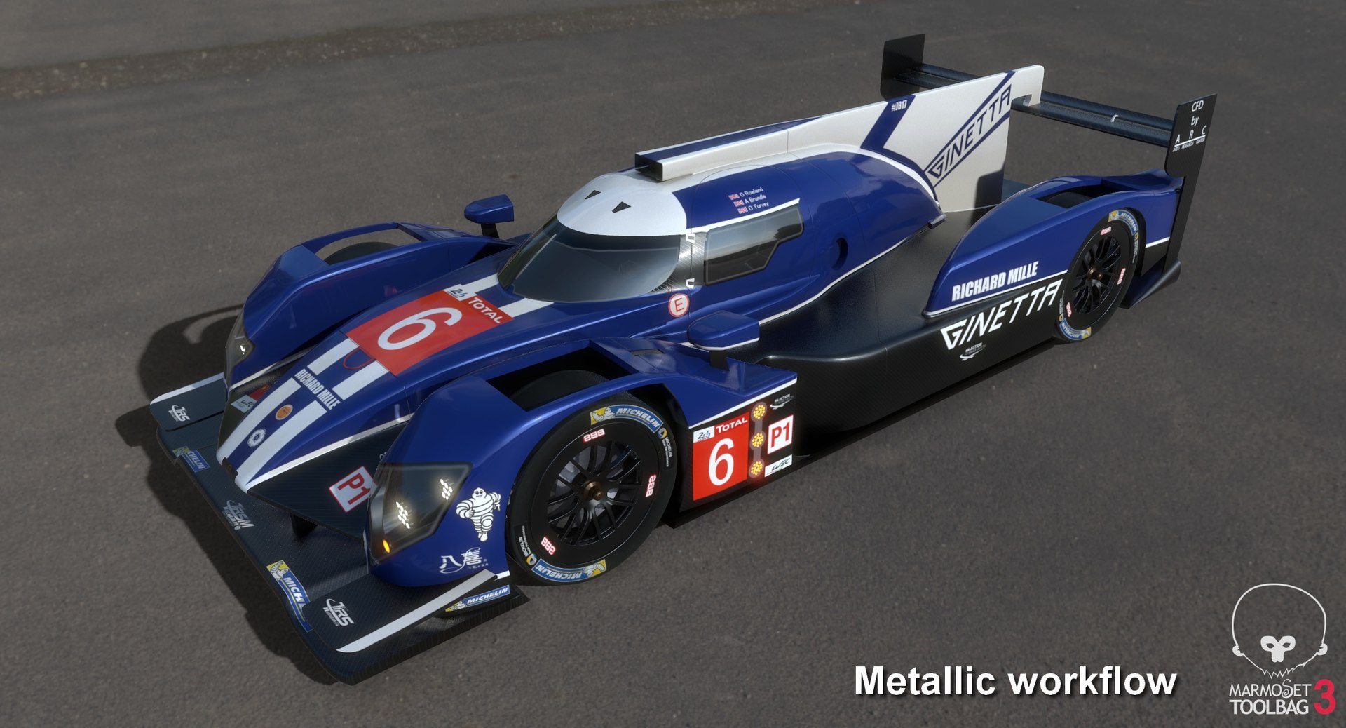 Cefc trsm racing ginetta 3D model - TurboSquid 1345758