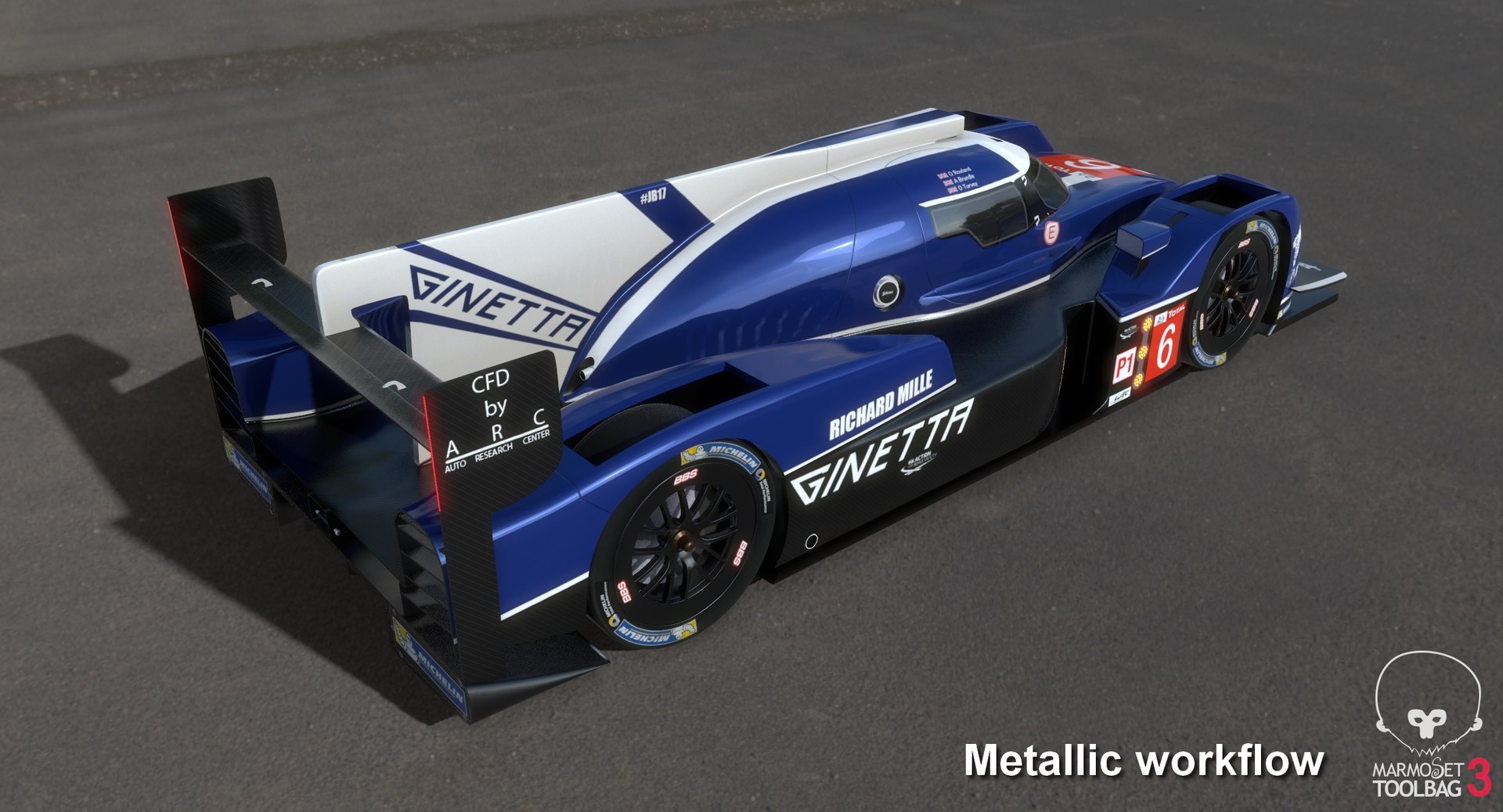 Cefc trsm racing ginetta 3D model - TurboSquid 1345758